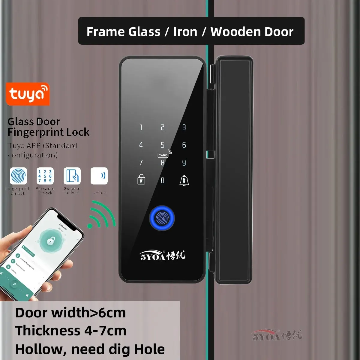 Tuya-Fingerprint-Door-Lock-for-Wooden-Iron-Frame-Glass-Bluetooth-Smart ...