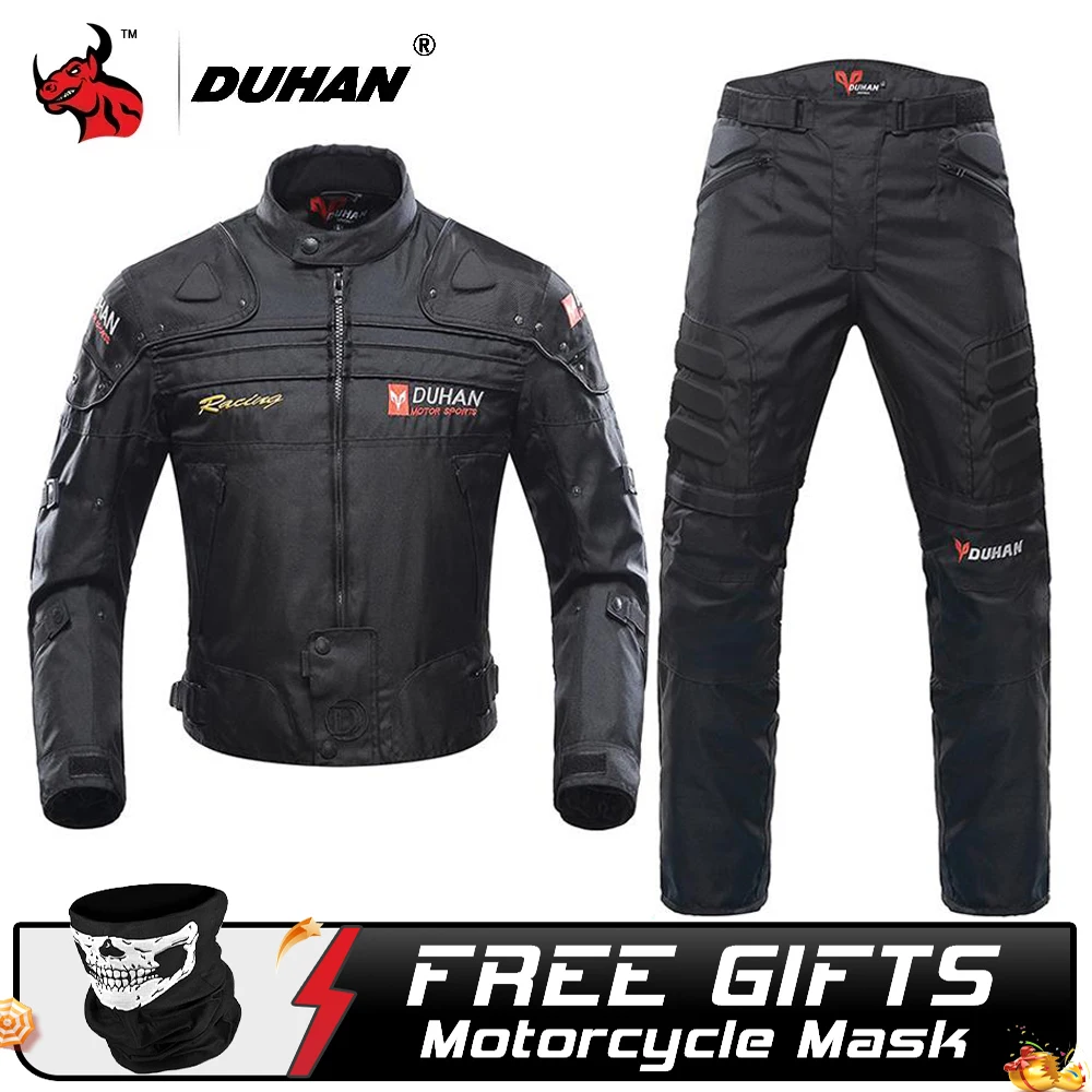 DUHAN-Motorcycle-Jacket-Men-Moto-Jacket-Pants-Windproof-Motocross ...