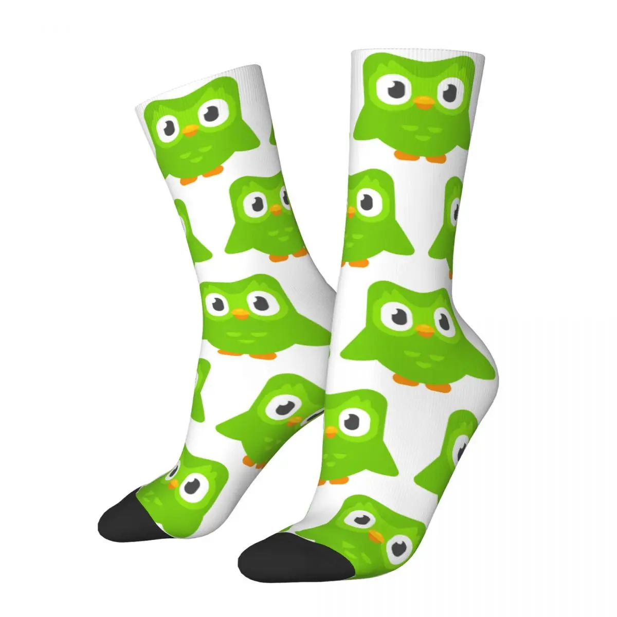Duolingo-Owl-Duo-Socks-Harajuku-High-Quality-Stockings-All-Season-Long ...