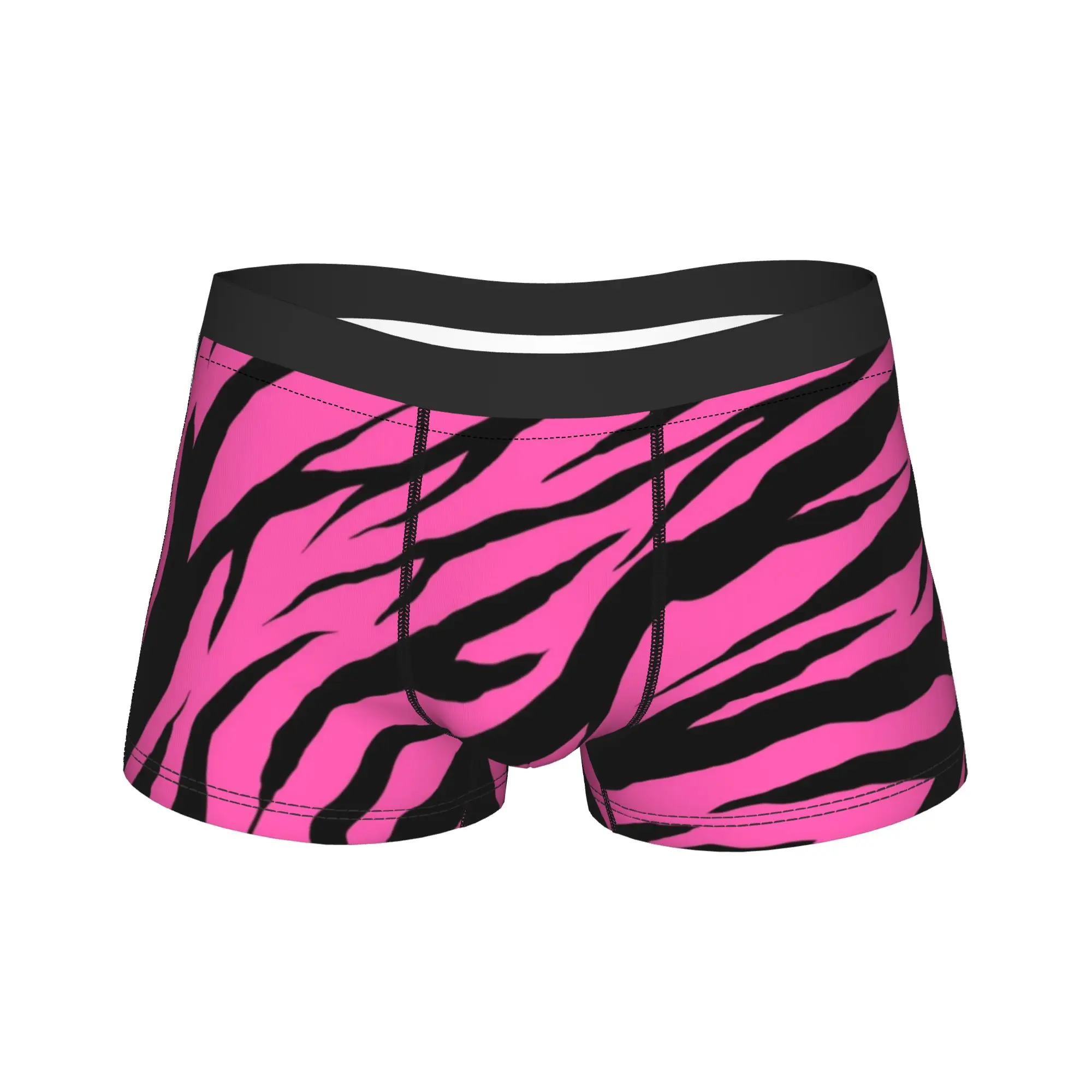 Alternate view of Zebra Tiger Print Pink Men's Underwear Gothic Stripes ...