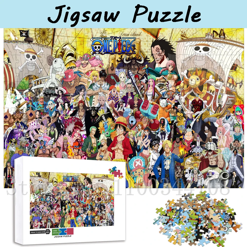 300-500-1000-PCS-One-Piece-Wooden-Puzzles-for-Adult-Teens-Japan-Anime ...