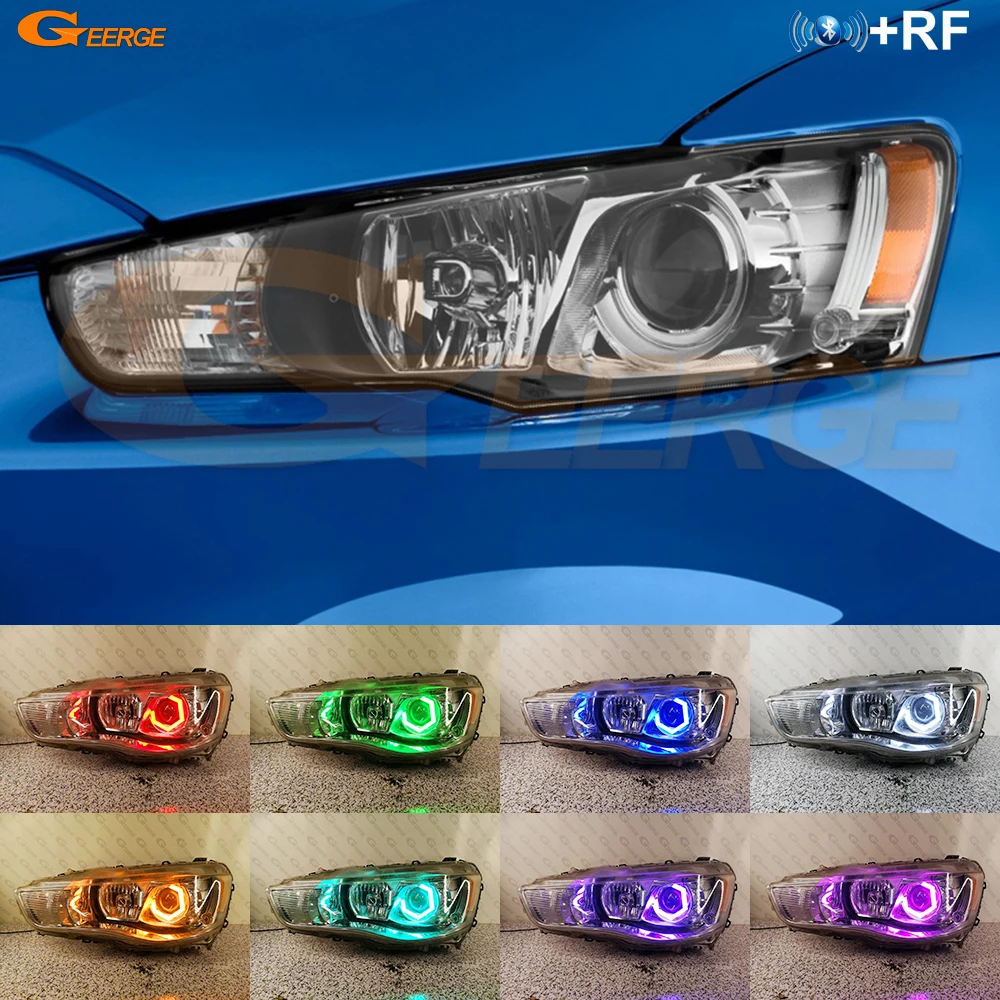 For-Mitsubishi-Outlander-II-2010-2011-2012-Multi-Color-RGB-Led-Angel ...