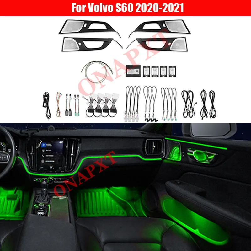 64 colors Set For Volvo S60 2020-2021 Button and APP Control Decorative ...