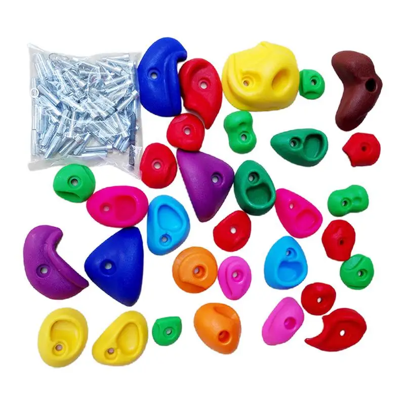 Climbing-Wall-Holds-32pcs-Kindergarten-Climbing-Wall-Grips-Colorful ...