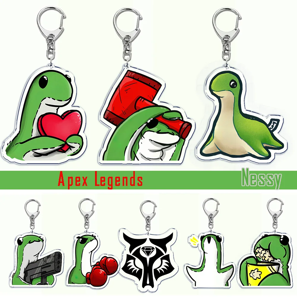 Apex-Legends-Acrylic-Key-Chain-Pendant-PC-Game-Bloodhound-Nessy-Gun-Key ...