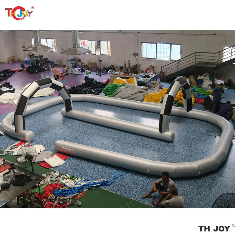 Free-AIR-Ship-to-door-Cheap-Inflatable-Car-Track-Way-10x6m-Inflatable ...