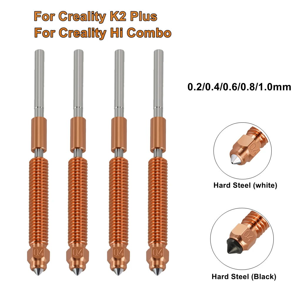 For Creality K2 Plus Hi Combo Quick-Swap Nozzle Kit 0.2 0.4 0.6 0.8 1 ...