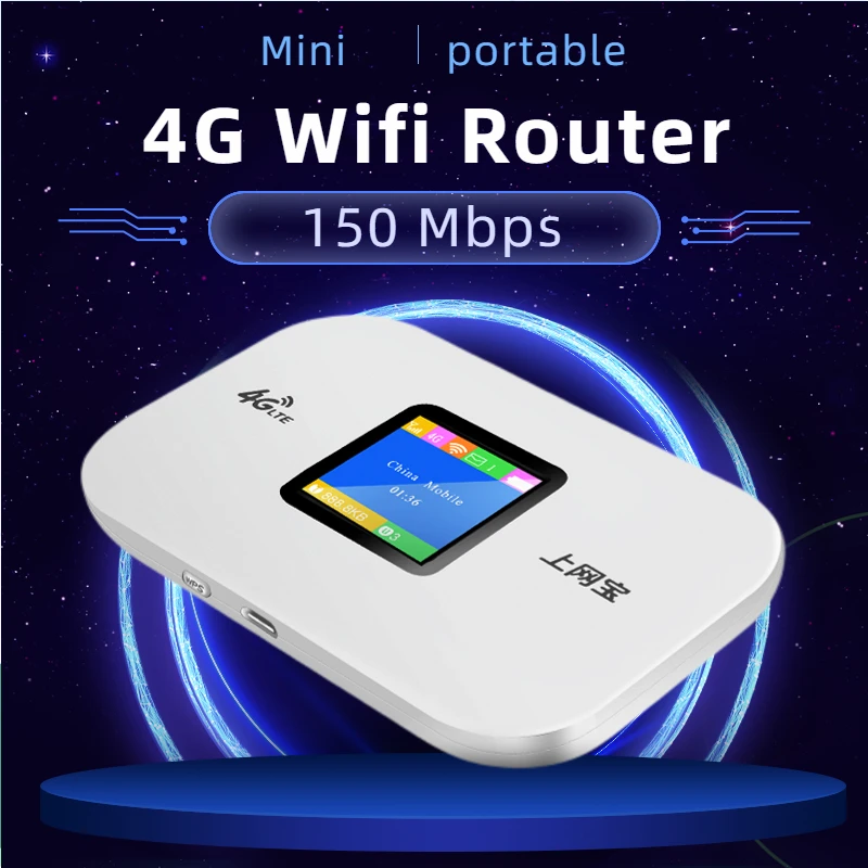 Wireless 4G Router Sim Card Networking Wifi LTE 150Mbps Wi Fi Pocket ...