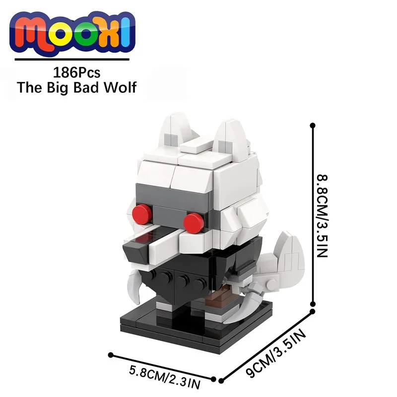 MOC7037-Anime-Series-Bad-Wolf-Character-3D-Animal-Action-Figure ...