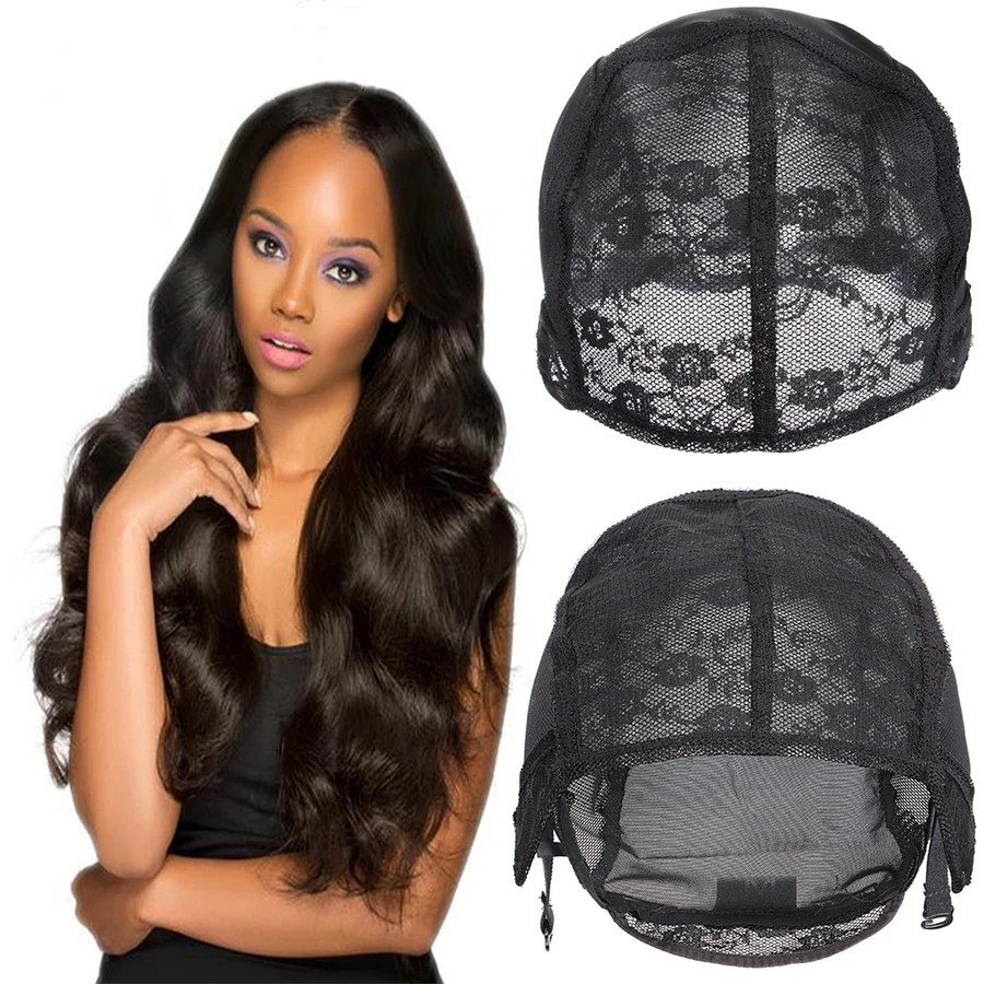 Double Net Wig Cap Weaving Caps with Adjustable Straps Ventilated Wig ...