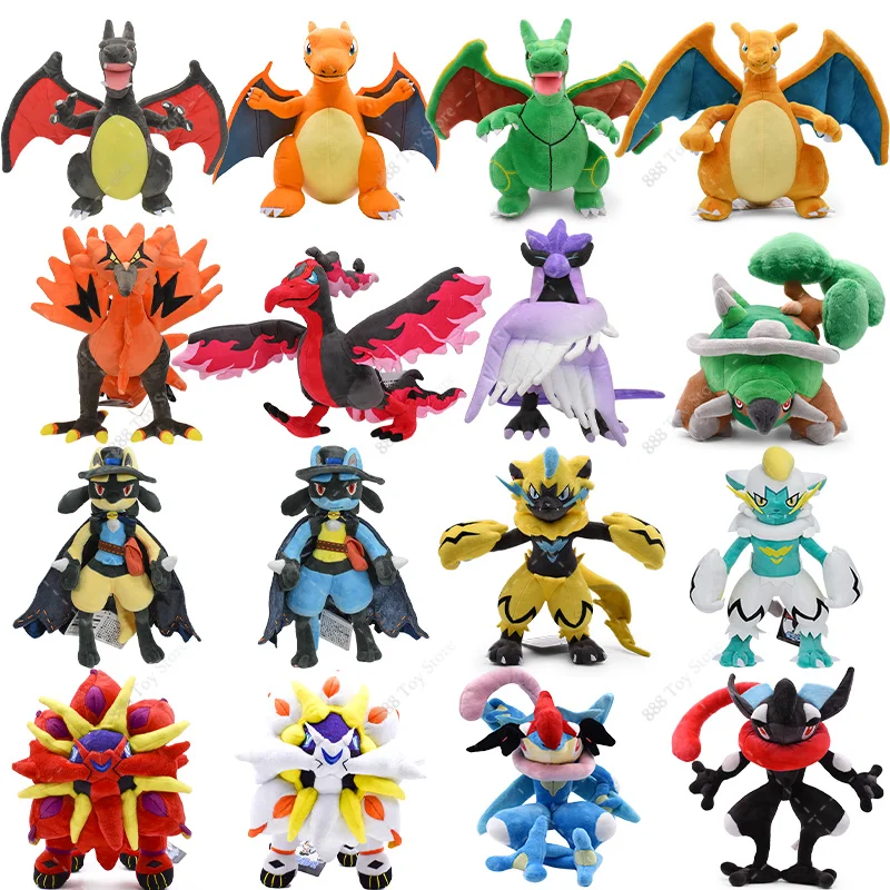 Pokemon-Plush-Shiny-Gyarados-Charizard-Mega-Rayquaza-Hisuian-Zorua-Ho ...