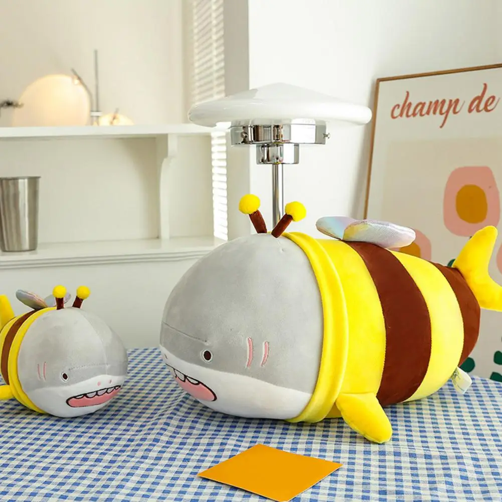 Shark-Bee-Plush-Doll-2-in-1-Cross-dress-Doll-Plushies-Soft-Cushion-Hug ...