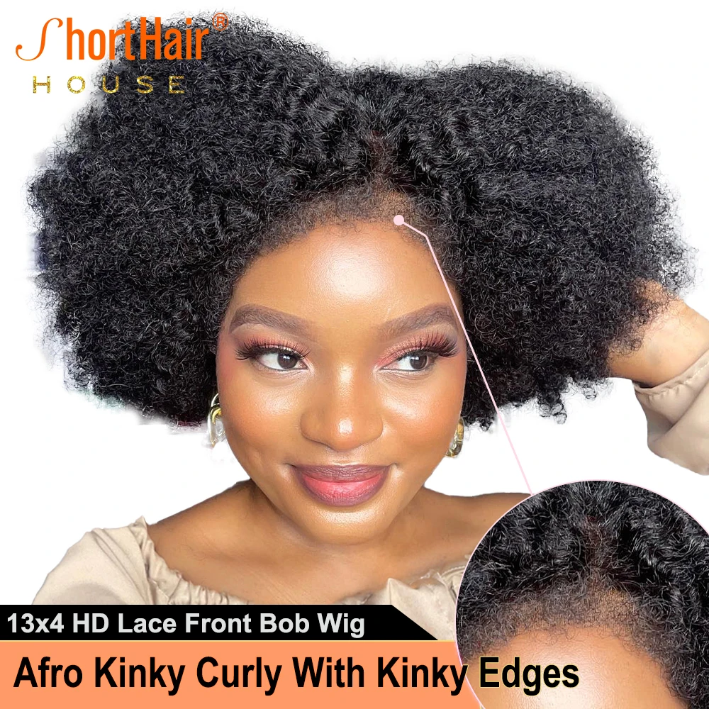 Kinky-Edges-Lace-Front-Human-Hair-Wigs-Ventilated-Afro-Kinky-Coily-Wigs ...