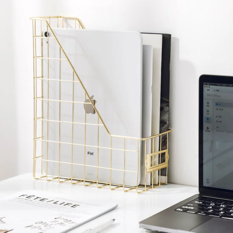 Desk-Organizer-Bedroom-Wrought-Iron-Stationery-Nordic-Style-Home-Office ...