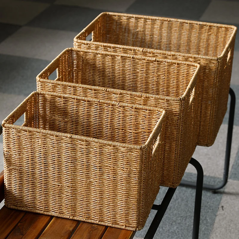 Hand-Woven-Storage-Box-Large-Basket-Woven-Clothing-Storage-Kitchen ...