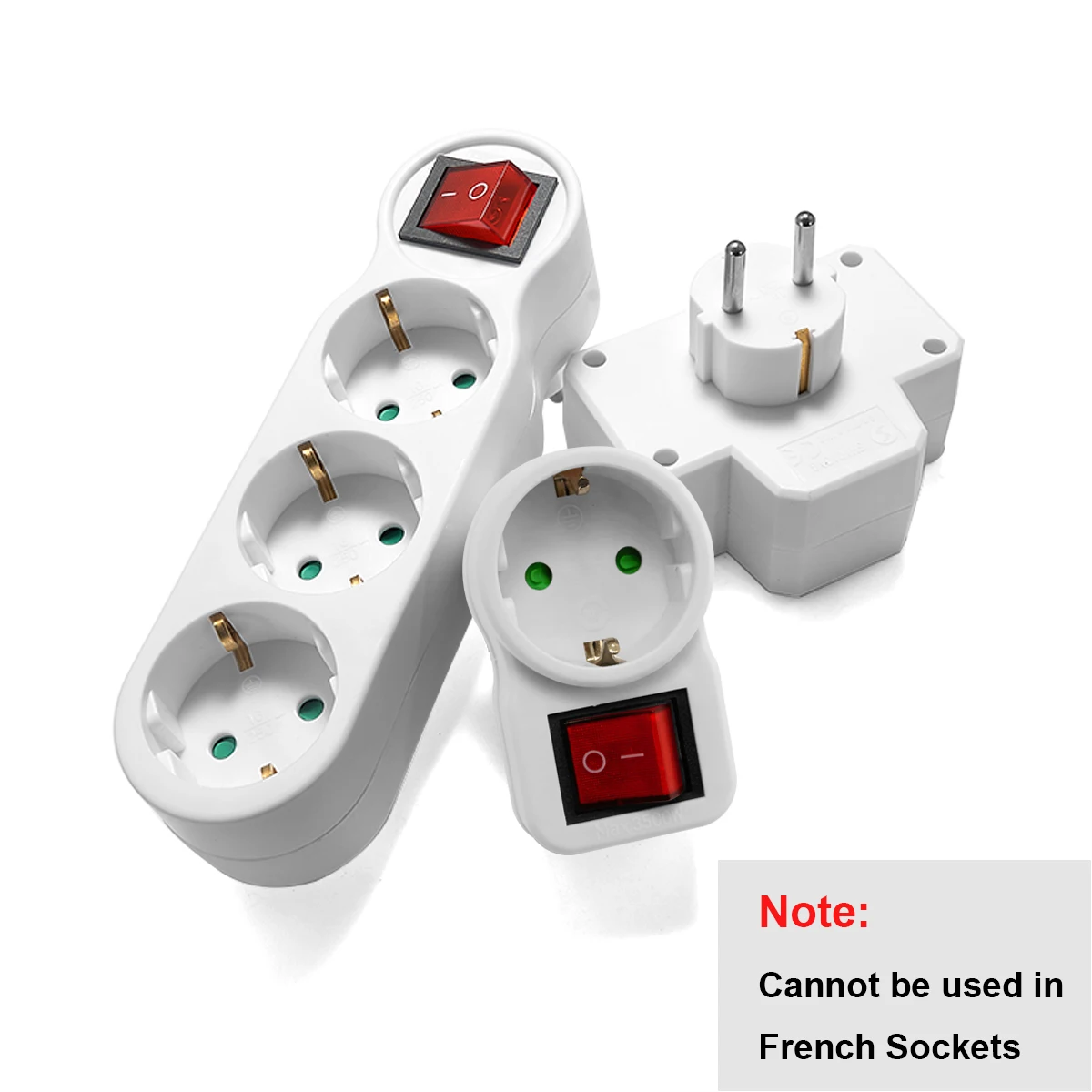 EU-Electrical-Socket-With-ON-OFF-Switch-2-Pin-4-8mm-European-Standard ...