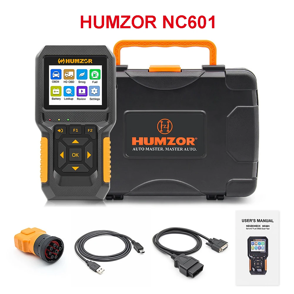 HUMZOR-NC601-NexzCheck-for-Truck-OBD2-Scanner-Diagnosis-Tool-12V-24V ...