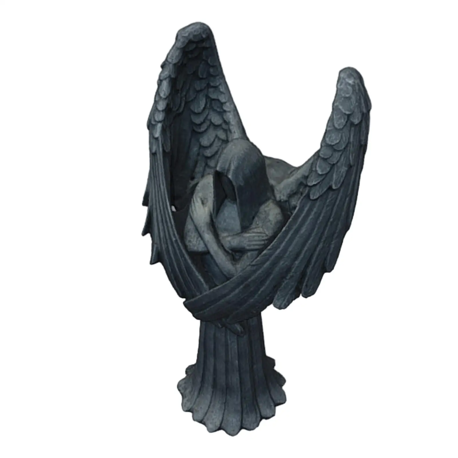 Dark Angel Statue Angel Figurine Resin Angel Sculpture Modern Nordic ...