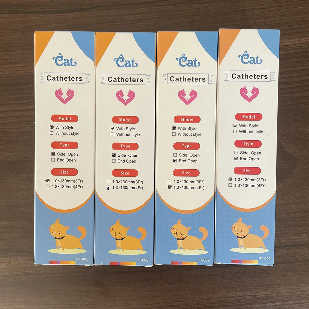 10Pcs Cat Catheter Set with Stylet 3Fr End Hole 4Fr Side Holes ...