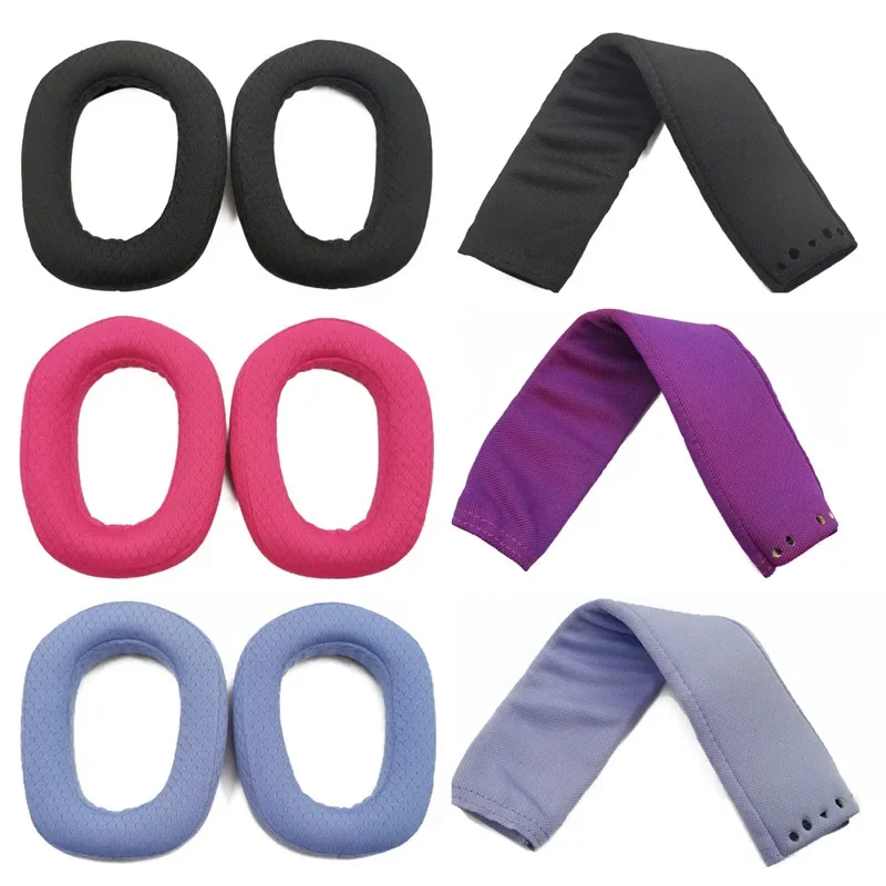 Replacement-Sponge-Ear-Pads-Cushion-Headband-For-Logitech-G435 ...