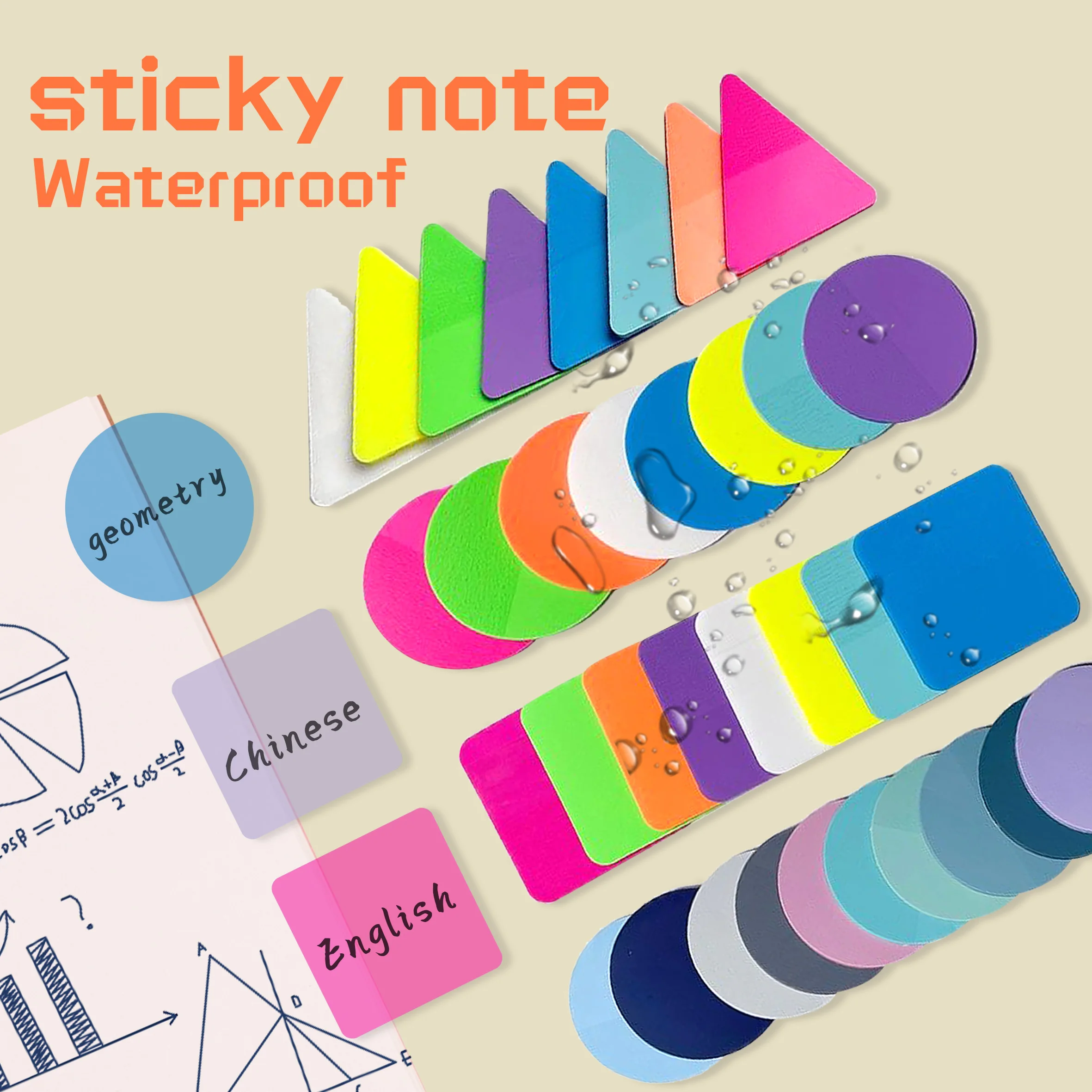 8-10Packs-Transparent-Sticky-Notes-Colored-Book-Posted-It-Writable ...