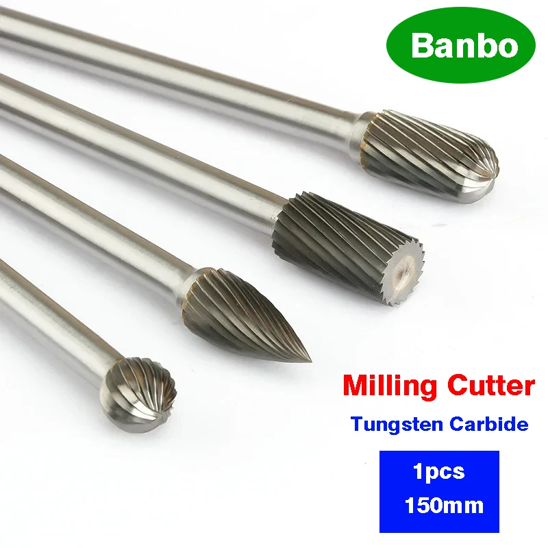 150mm-Length-1Pcs-Tungsten-Carbide-Rotary-Files-Cylindrical-Round-Sharp ...