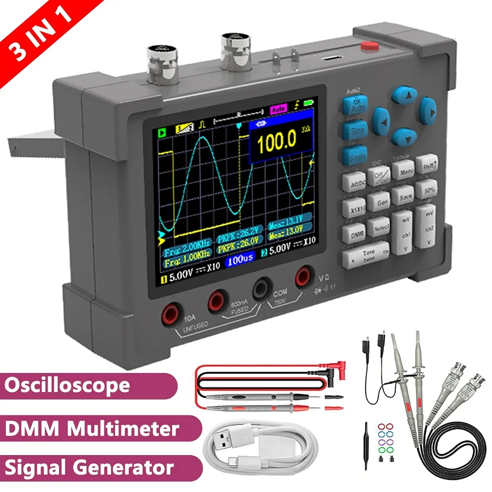 Oscilosc-pio-Digital-Waveform-Generator-DSO3D12-3-em-1-canais-duplos ...