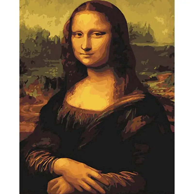 Mona-Lisa-Figuur-Schilderen-Door-Nummer-Op-Canvas-Voor-Volwassenen-Met ...