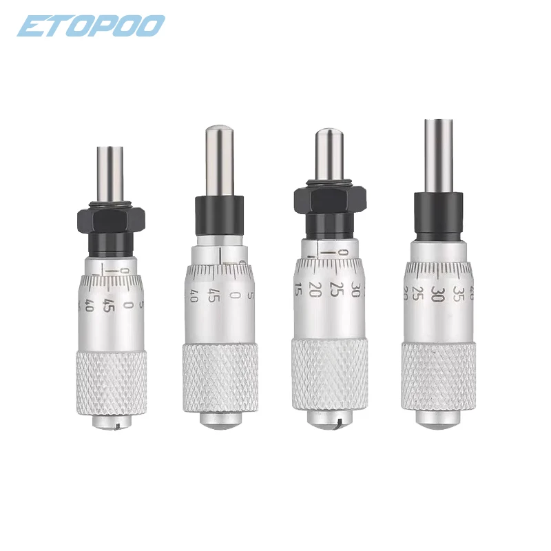 0-13mm-Micrometer-Head-Round-TypeMeasurement-Measure-Tool-Rotation ...