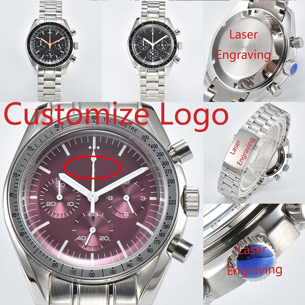 Men-s-VK63-Quartz-Movement-Watch-DIY-LOGO-for-Racing-Six-Hand-Calendar ...
