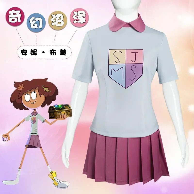 Anime-Amphibia-Anne-Boonchuy-Cosplay-Costumes-Uniform-Skirts-Outfits ...