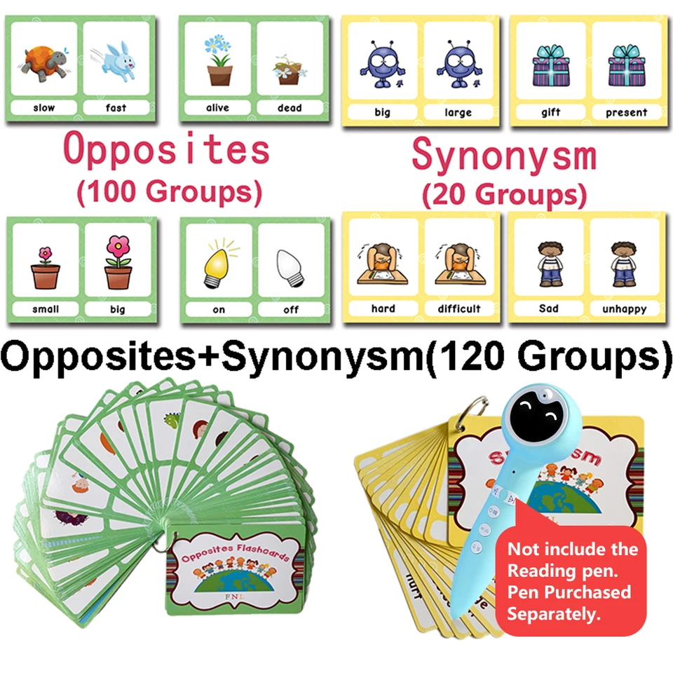 Opposites For Kids Flashcard