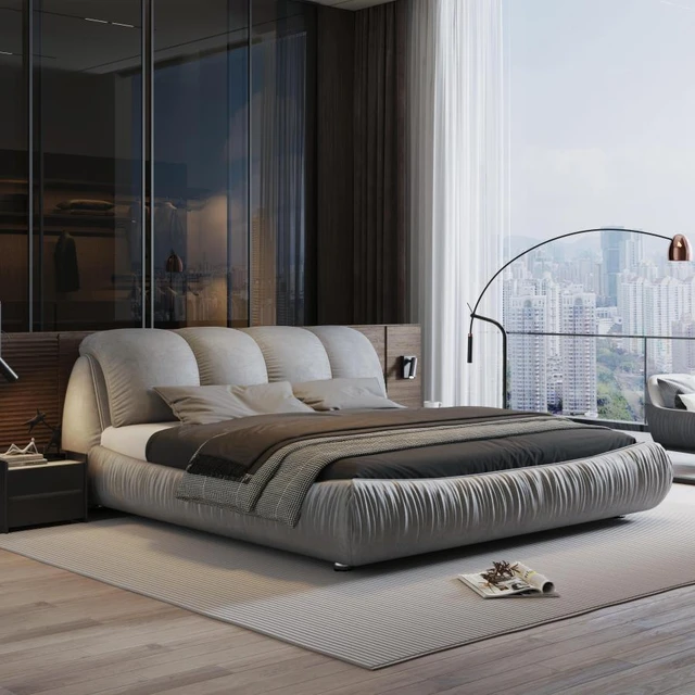 Cama De Plataforma Tapizada King Moderna Cama De Nube De, 57% OFF
