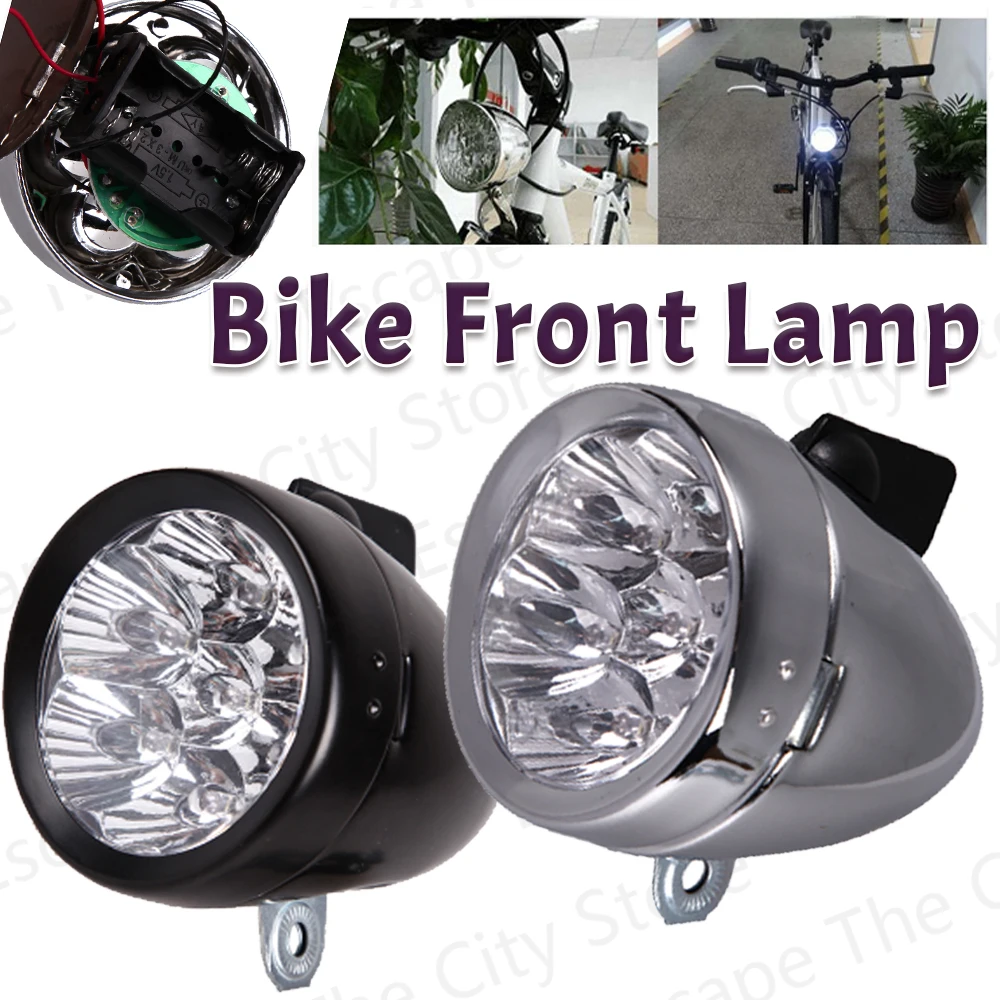 Retro-Bicycle-Headlights-Bike-Front-Light-Lamp-Vintage-LED-with-Bracket ...