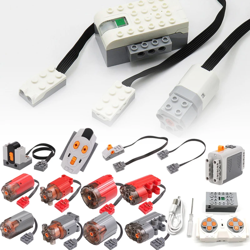 EV3 High-Tech PF Parts M L XL Motor/Servo Building Blocks WEDO 2.0 Power Function Sensor/Hub ...