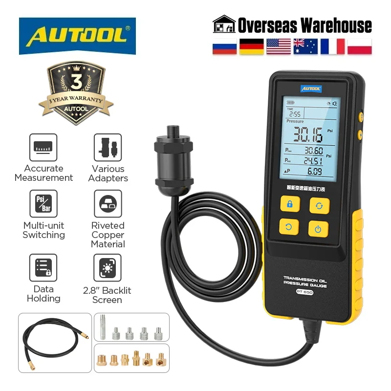 AUTOOL-PT650-Car-Transmission-Oil-Pressure-Gauge-Digital-Display ...