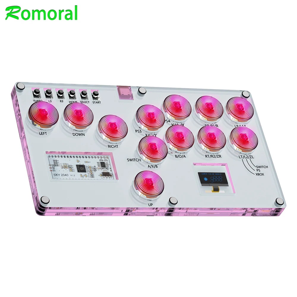 ROMORAL-controlador-de-Arcade-RGB-personalizado-HITBOX-teclado-de-juego ...