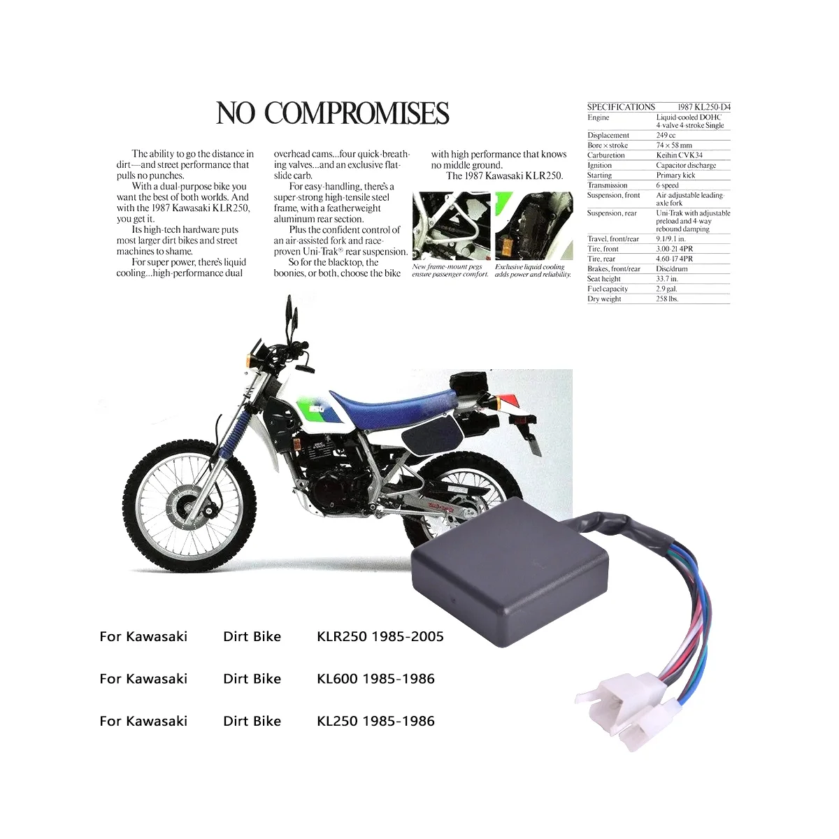 21119-1180-Motorcycles-Ignitor-CDI-Box-for-Kawasaki-Dirt-Bike-KL250 ...