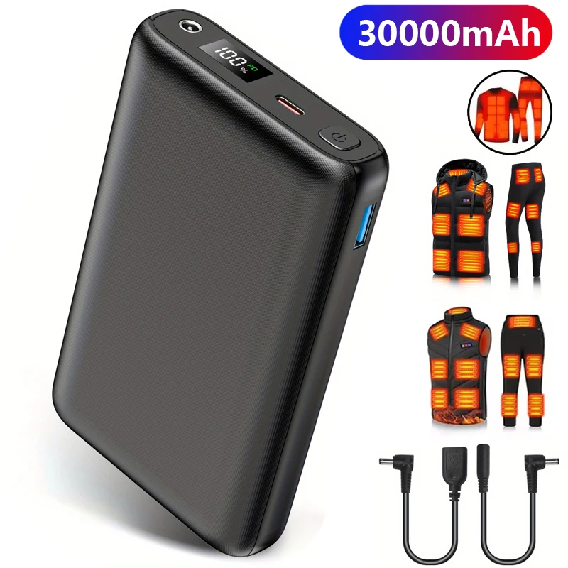 30000mAh-Power-Bank-DC7-4V-Portable-LED-Display-Charger-Phone-External ...