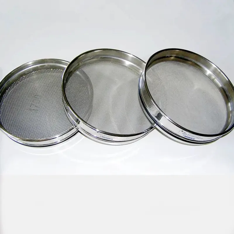 Diameter 40CM Wire Mesh Screen Laboratory Test Sieve Micron Flour Mesh ...