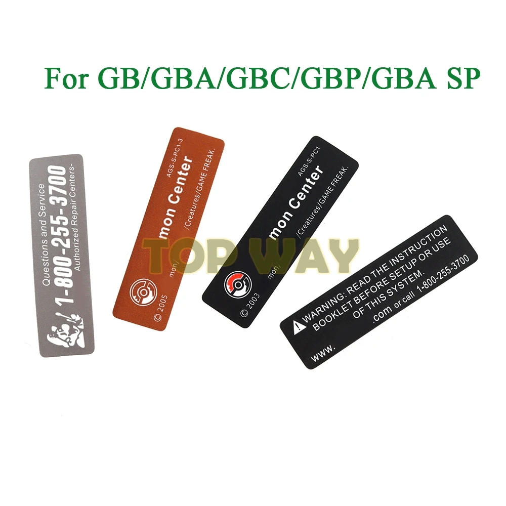 300PCS-FOR-GameBoy-Console-Label-Battery-Cover-Sticker-FOR-GBA-GBC-GBP ...