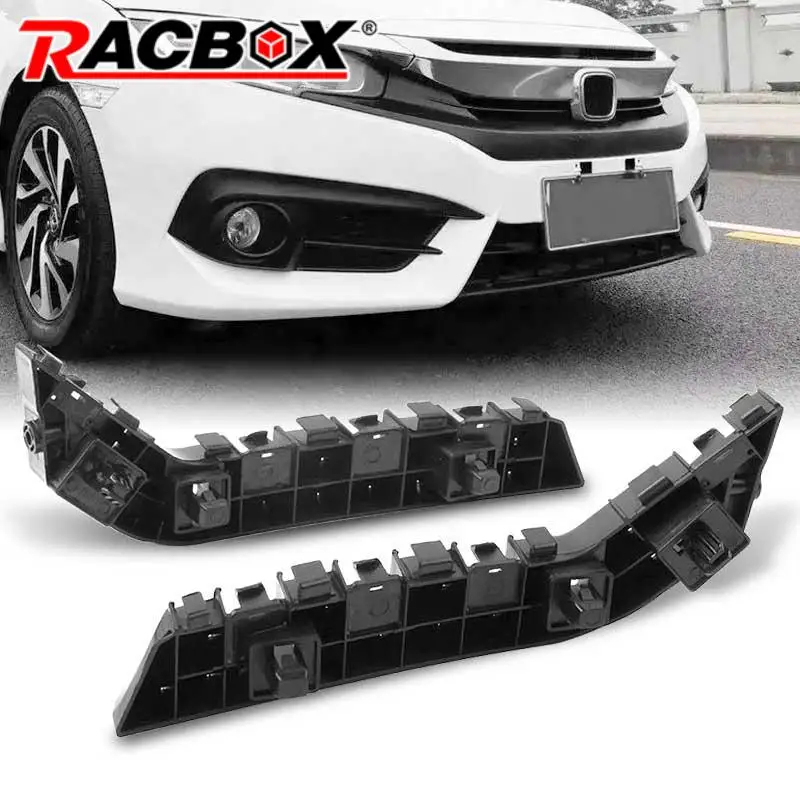 2Pcs-Car-Front-LH-RH-Bumper-Bracket-For-2016-2021-Honda-Civic-DX-EX-LX ...