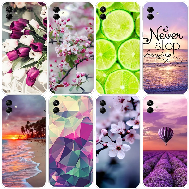 For Samsung Galaxy A04s Case Cute Cat Catoon Cover Soft Slim Phone Case For Samsung A04 S A 04 E ...