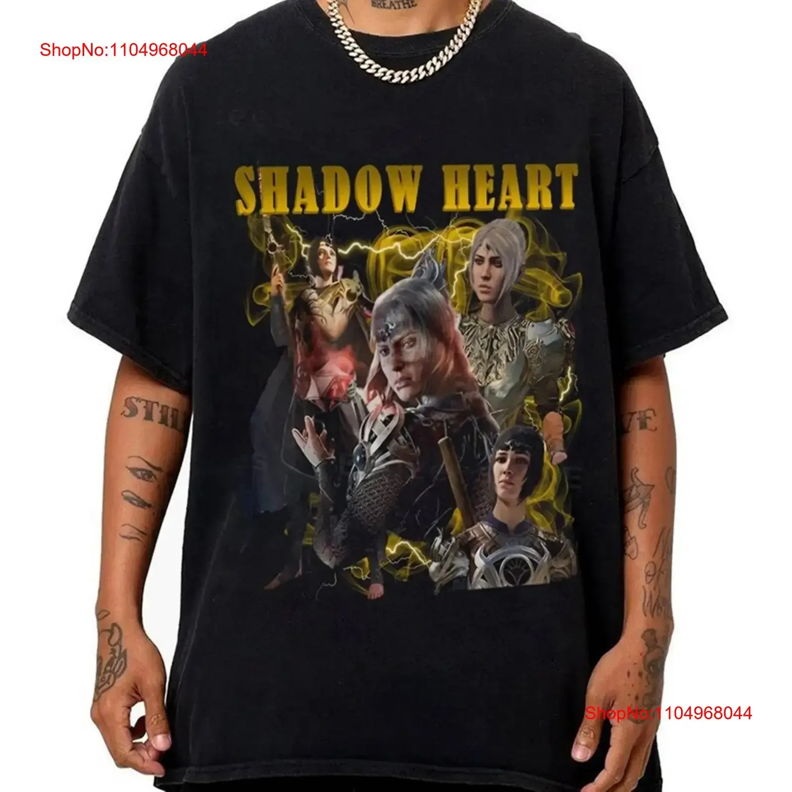 ShadowhearT T Shirt Vintage Homage Baldur s Gate 3 vintage Washed ...