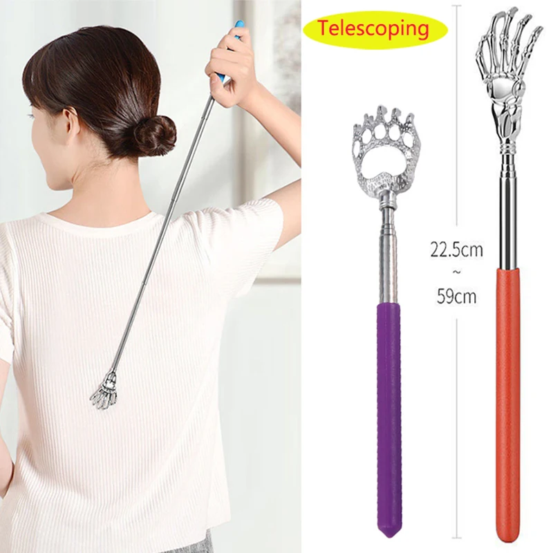 Back-Massager-Back-Scratcher-Telescopic-Stainless-Steel-Claw-Massager ...
