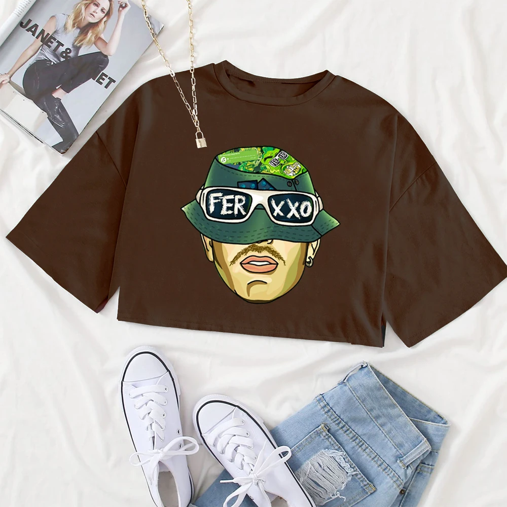 Feliz Feid Rapper Feid NO Hay Luz Sin Oscuridad Ferxxo 2024 Crop Shirt ...