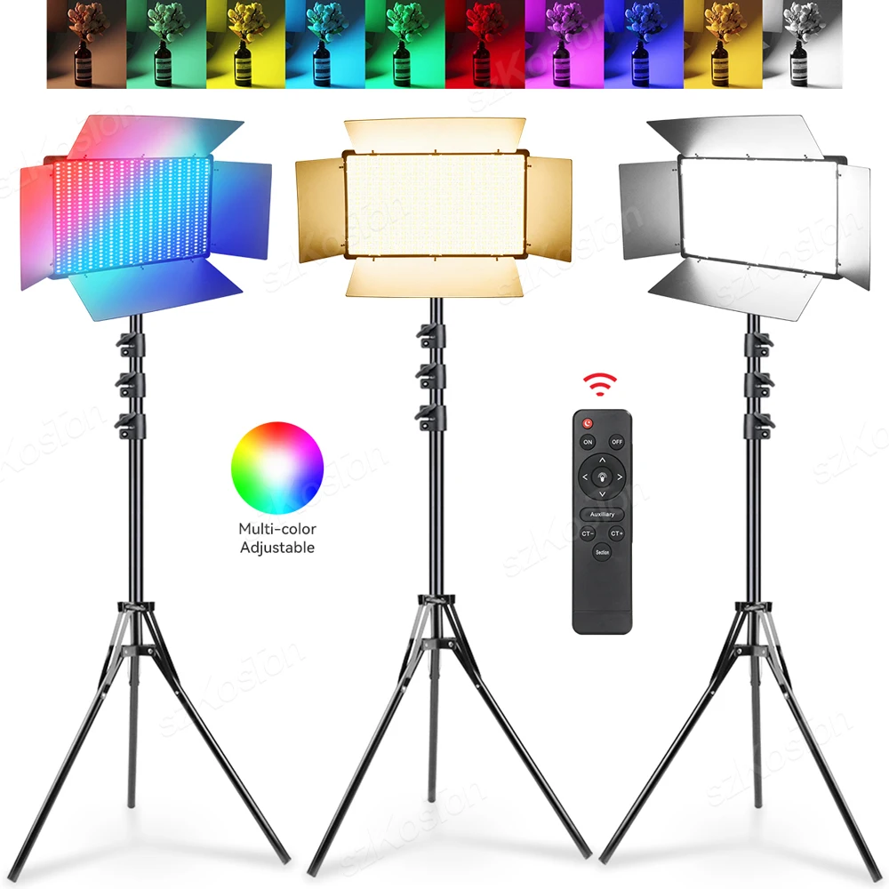 10-12Inch-RGB-LED-Panel-Light-Bicolor-Camera-Light-Photograph-Fill-Lamp ...