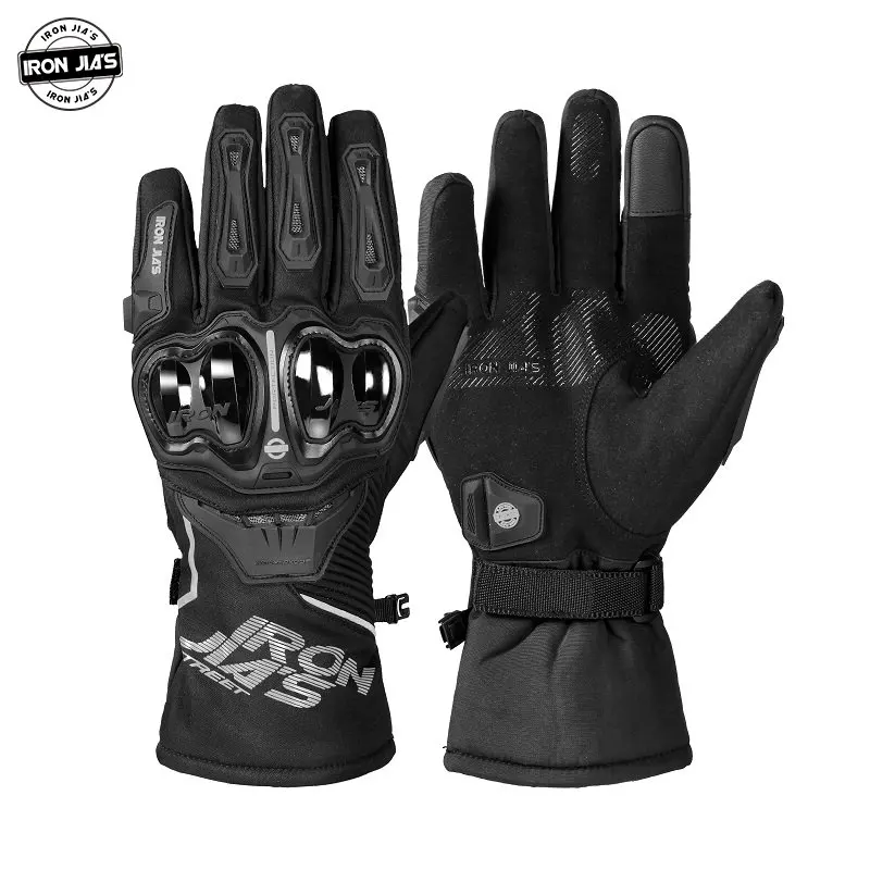 IRON JIA'S Winter Motorcycle Gloves For Men Waterproof Touch Screen ...