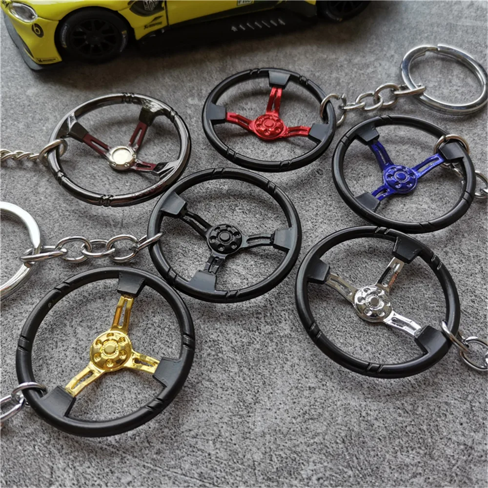 Creative-Simulation-Car-Steering-Wheel-Keychain-Multi-Color-Modified ...