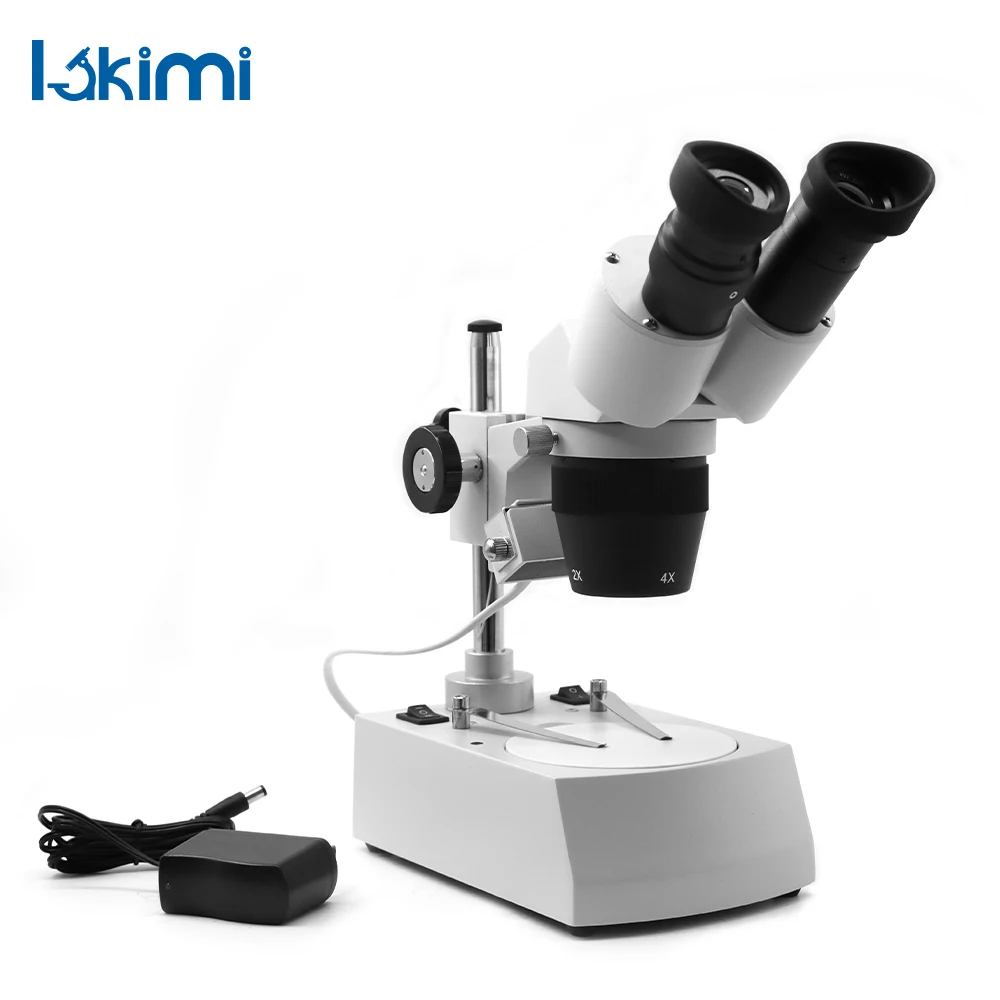 20X-40X-Widefield-Binocular-Stereo-Microscope-Post-Stand-Industrial ...